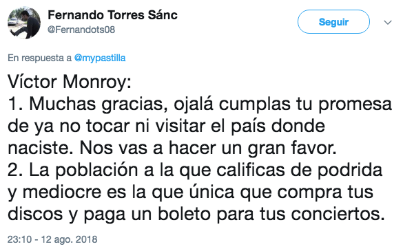 WTF: Vocalista de Pastilla insulta a mexicanos y desea que nos mate un ...